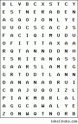 Sopas de letras: Océanos y mares